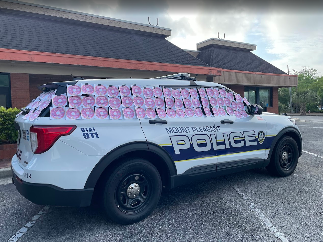 The Mount Pleasant Police Department teamed up with Dunkin' Donuts for ...