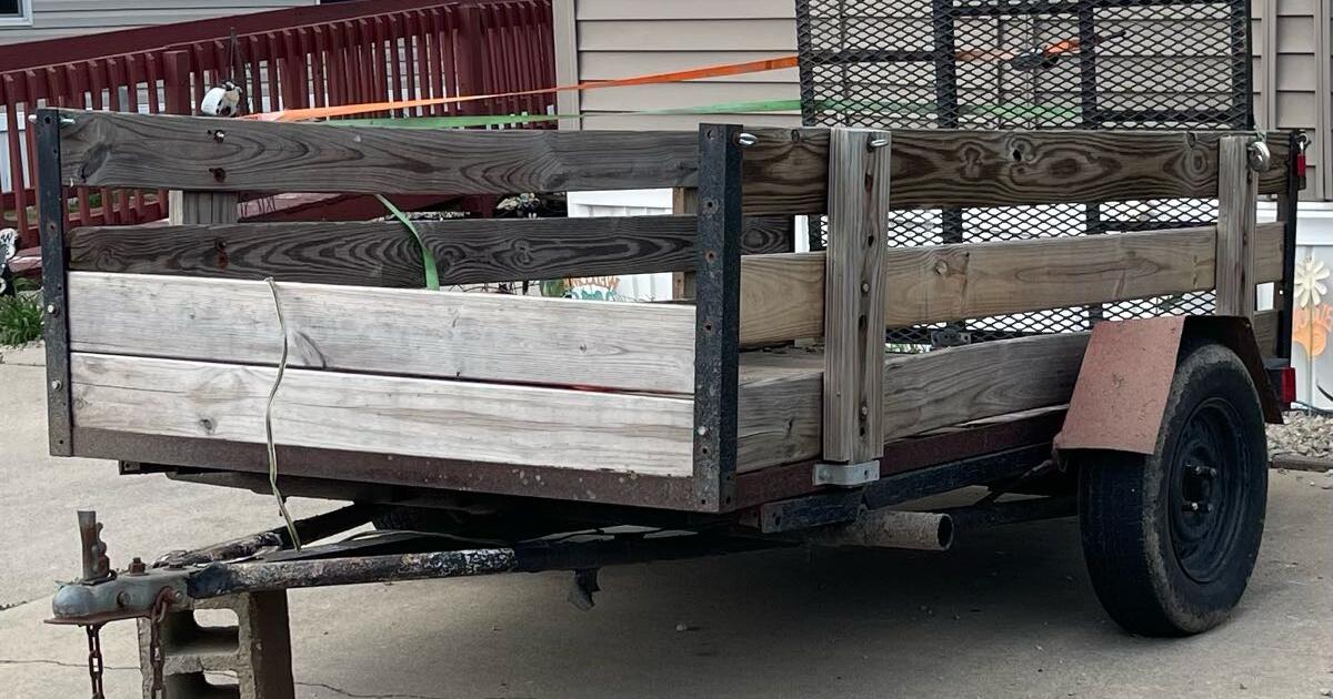 5x8 unity trailer with gate ramp for $650 in Muncie, IN | For Sale ...