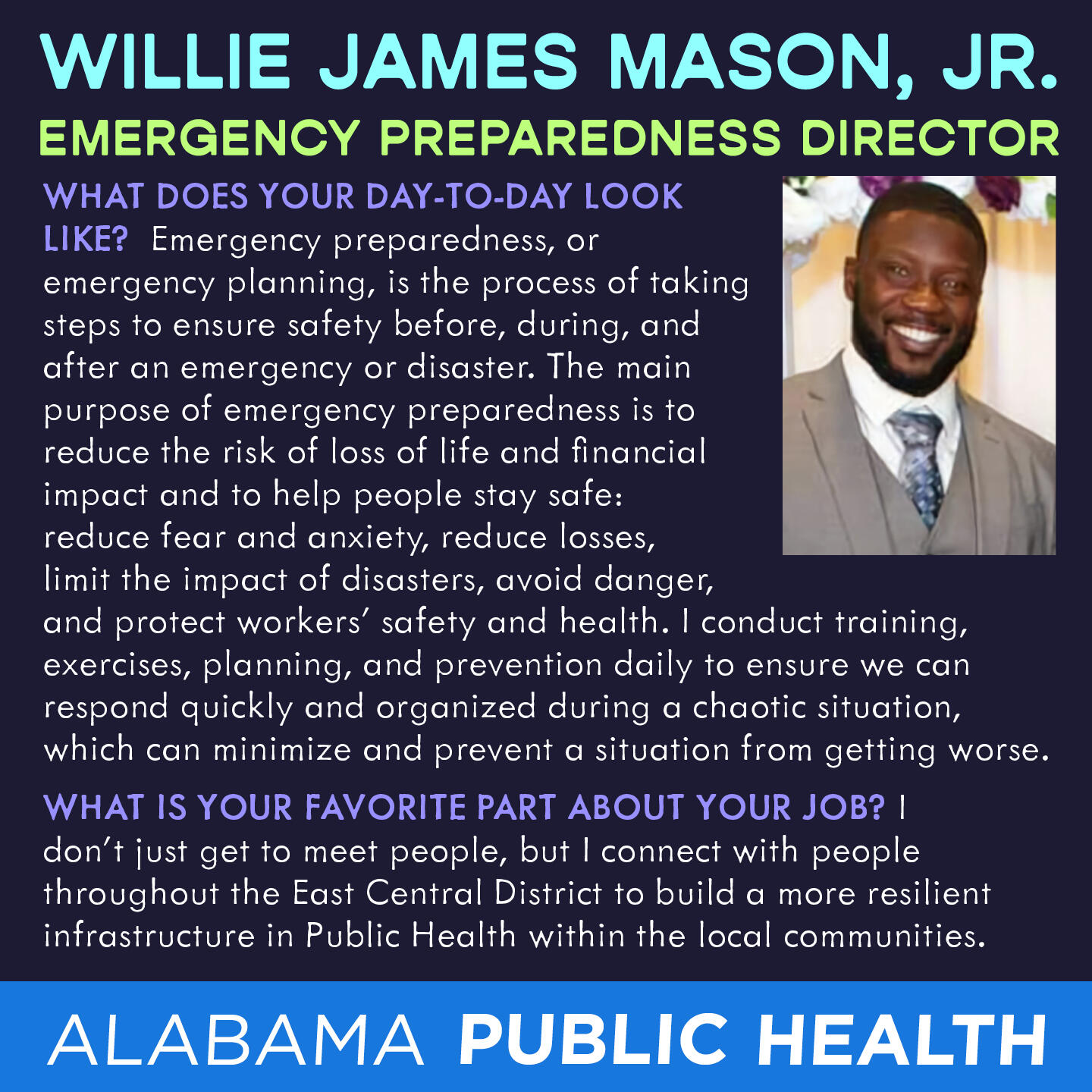 This Friendly Face Friday, meet Willie James Mason, Jr. (Alabama Public ...