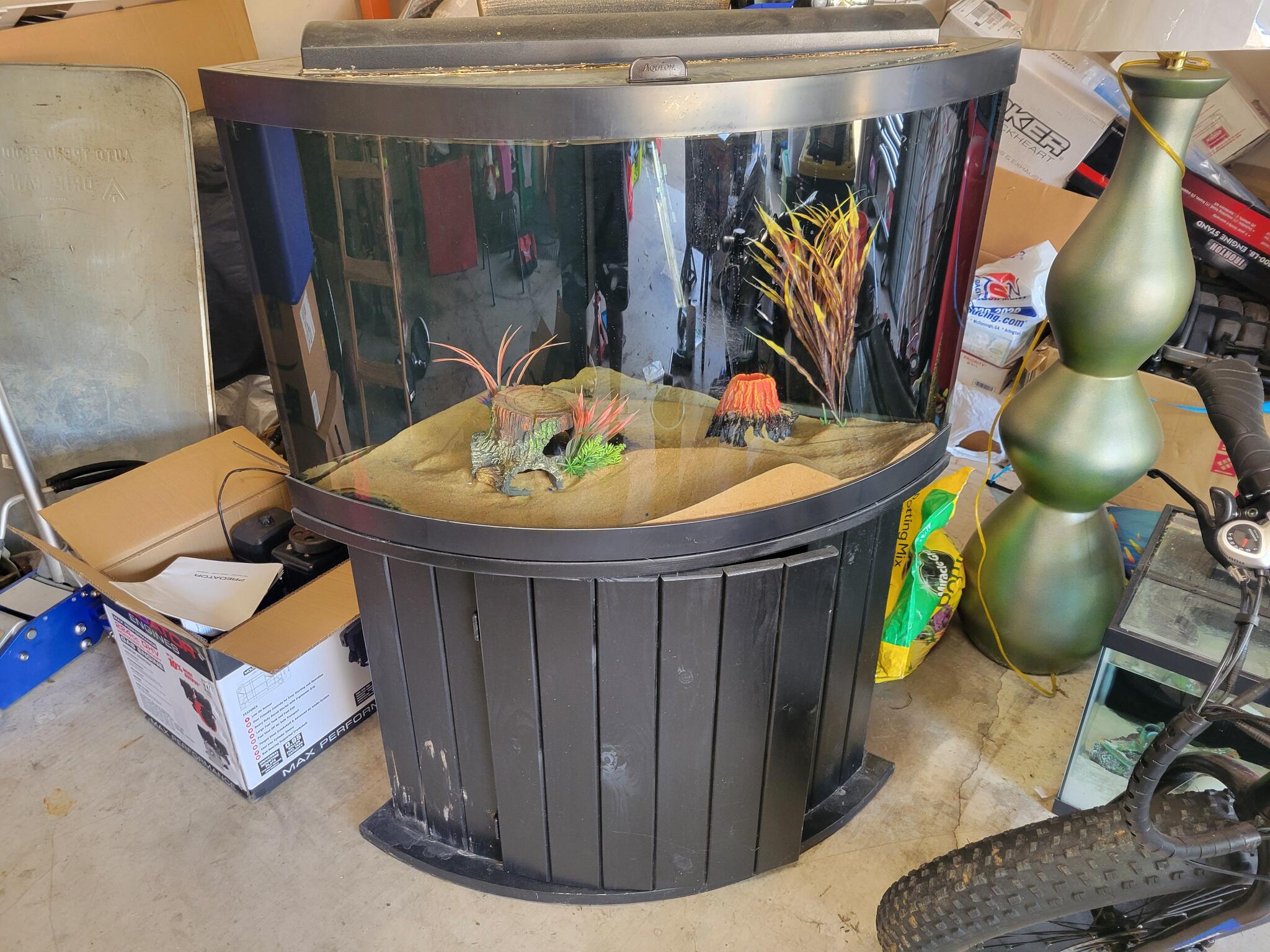 60 Gallon Corner Aquarium for $200 in Grand Prairie, TX | For Sale ...