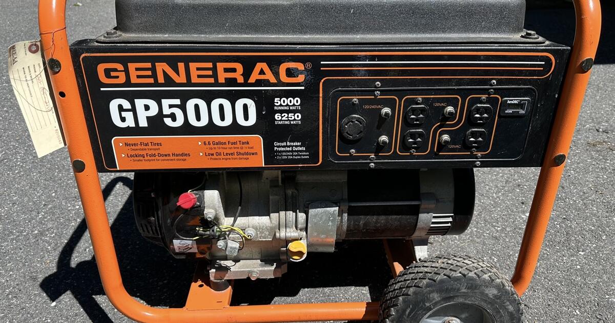 Generac GP5000 Generator for $300 in Princeton, MA | For Sale & Free ...