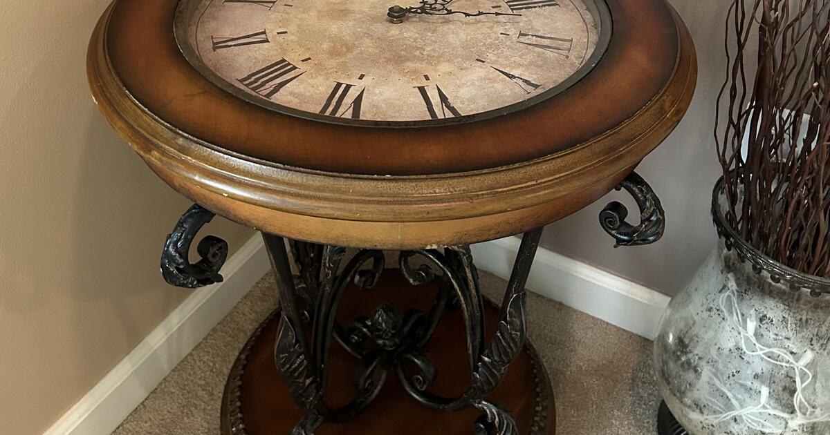 Clock Side Table for $80 in Hendersonville, NC | For Sale & Free — Nextdoor