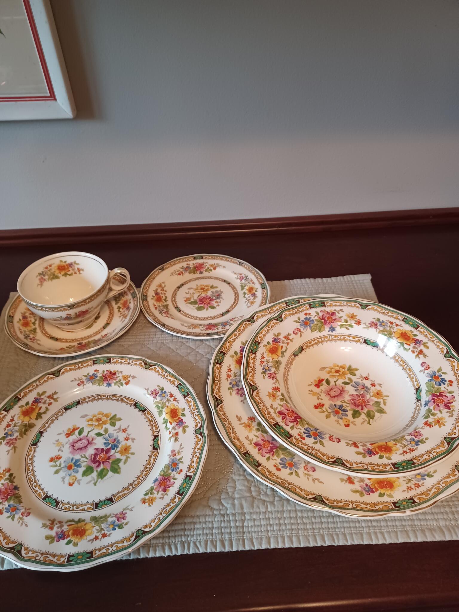 Vintage pieces of Grindley of England Chelsea Bouquet Dinnerware ...