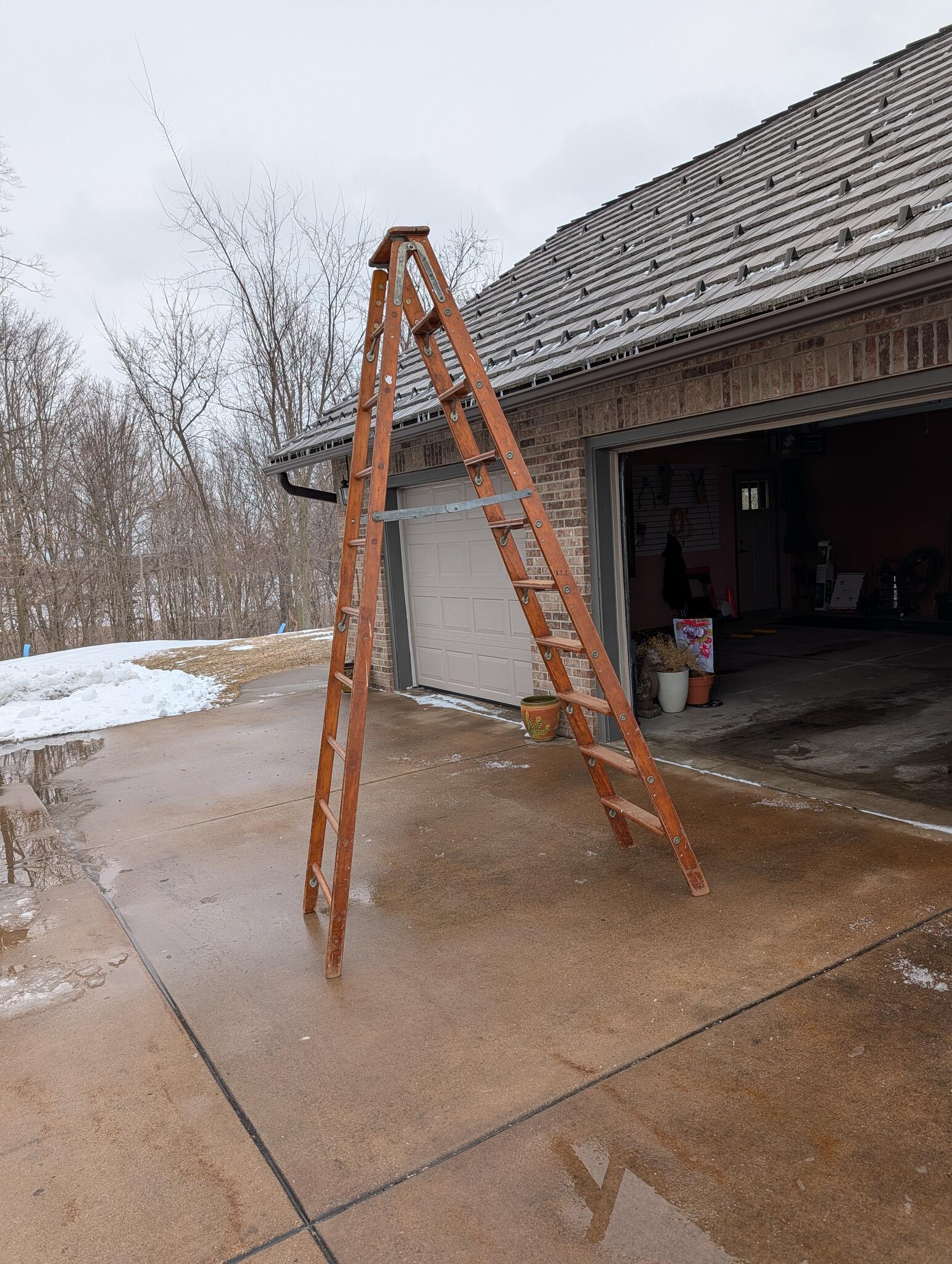 Free - 10 ft - Wooden Ladder for Free in Oconomowoc, WI | For Sale ...