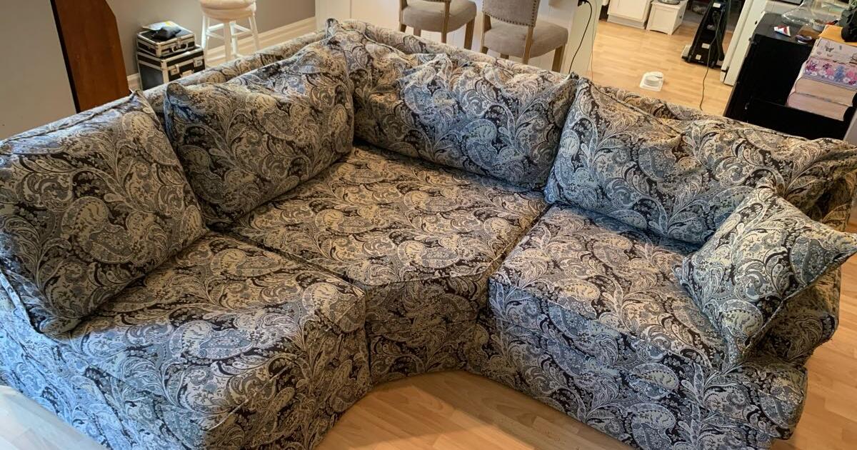 Patterned Sectional Sofa for $100 in Dana Point, CA | For Sale & Free ...