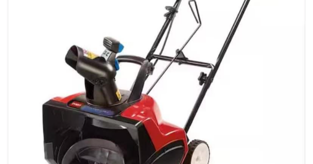 Toro Power Curve 18 in. 15 Amp Electric Snow Blower for $125 in White ...