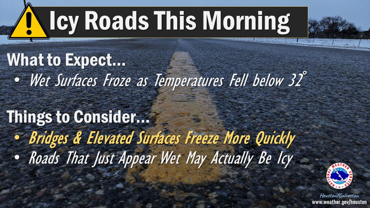 Overnight, city crews continued to inspect and treat roads and bridges ...