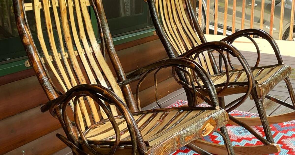 7 slat hickory rocking chairs $250 a piece or $450 for both. for $250 ...