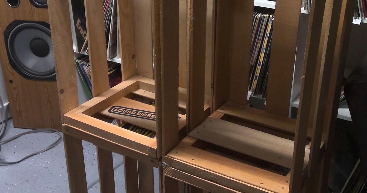 Four Original Peaches and Sound Warehouse Vinyl Record Crates From The ...