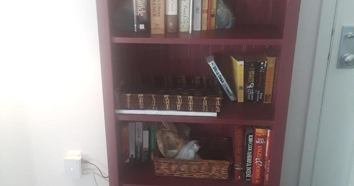 Beautiful Vintage-y Burgundy Bookcase for $40 in Troy, MI | For Sale ...