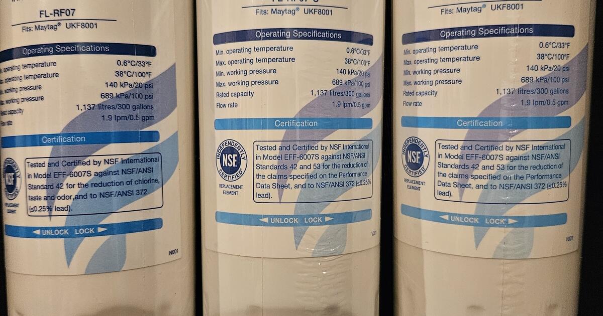 3 FilterLogic Water Filters FL-RF07-S for $30 in Lutz, FL | For Sale ...