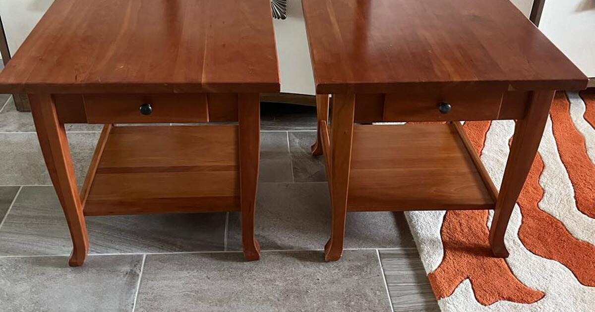 Conservation Trail - Pair of end tables - solid wood - Very nice $85 ...