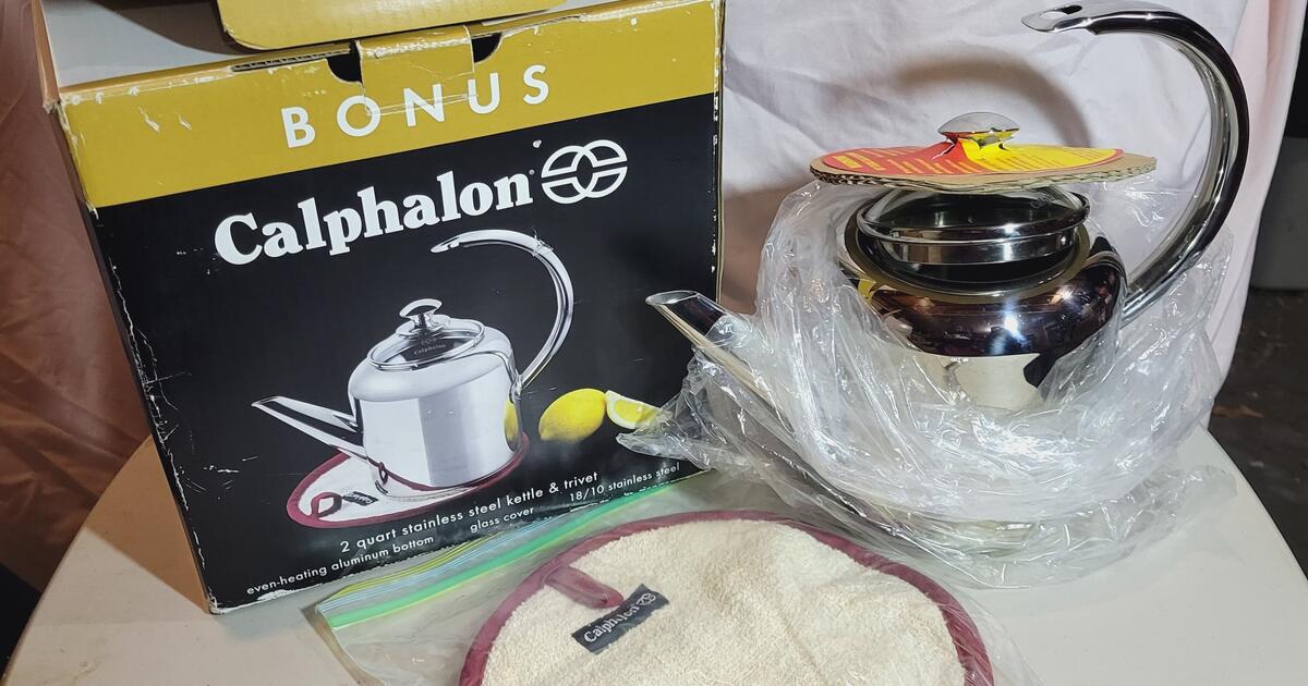 , NEW * CALPHALON STAINLESS STEEL TEA KETTLE. *NEW * for $20 in St ...