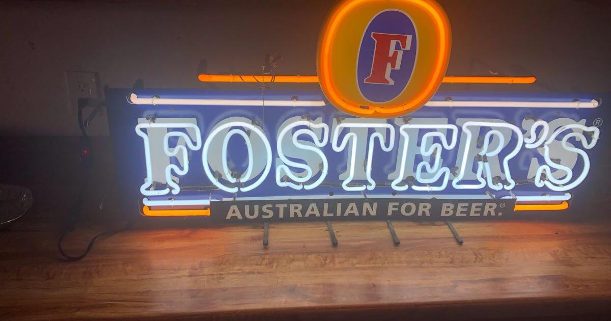 Large Fosters Beer Sign for $200 in Fresno, CA | For Sale & Free — Nextdoor