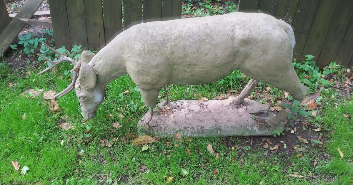 Concrete Deer Statue for $50 in Decatur, GA | For Sale & Free — Nextdoor