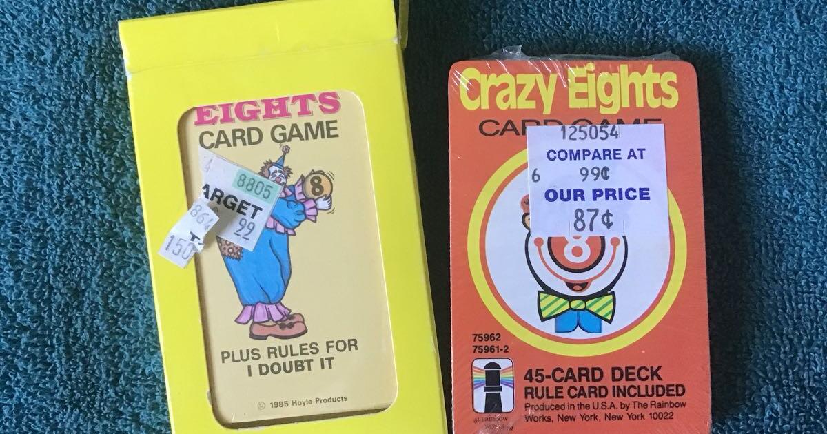 A pair of Vintage Sealed Crazy Eights Card Games for $10 in Huntington ...