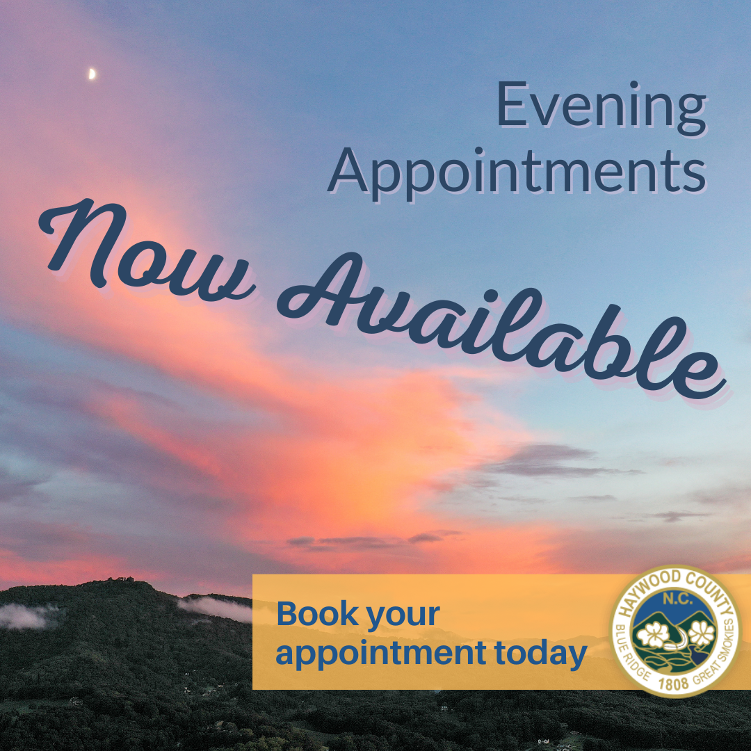 Evening Vaccine Appointments now available (Haywood County Emergency ...