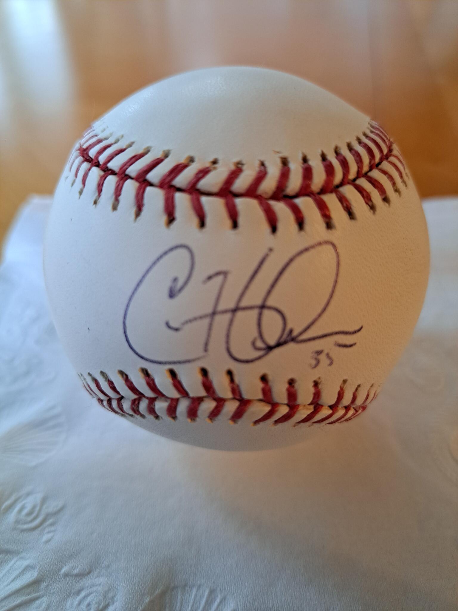 Cole Hamels Autographed Baseball See Last Photo Of Very Young Cole ...