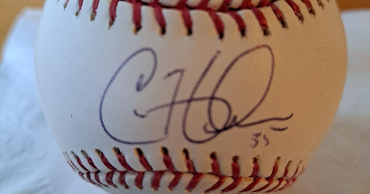 Cole Hamels Autographed Baseball See Last Photo Of Very Young Cole ...