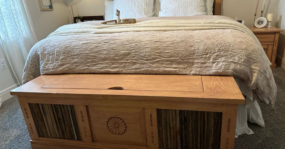 King Size, 7 piece Unique Arizona style Solid Wood Bed Set for $600 in ...