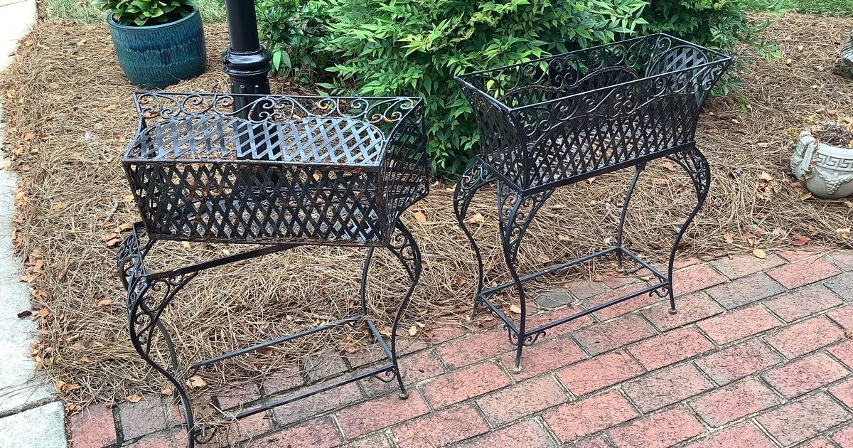Two Wrought Iron planters in Greensboro, NC | For Sale & Free — Nextdoor