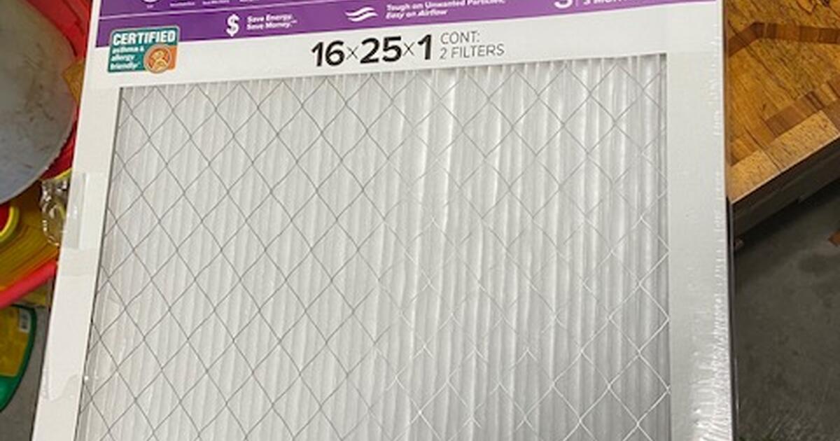 Furnace Filters - 16 X 25 X 1: FREE for Free in Loudon, TN | For Sale ...