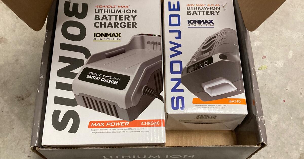 Snow Joe / Sun Joe 40v Battery and Charger for $90 in Sparks, NV | For ...
