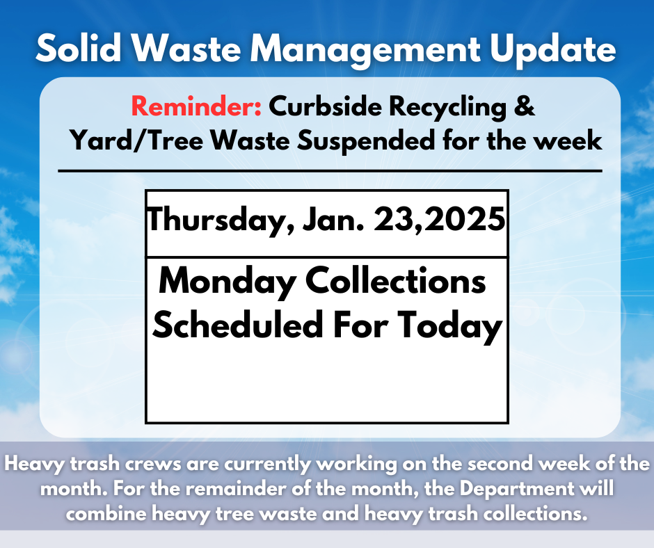 Due to current winter freeze weather conditions, the City of Houston's ...