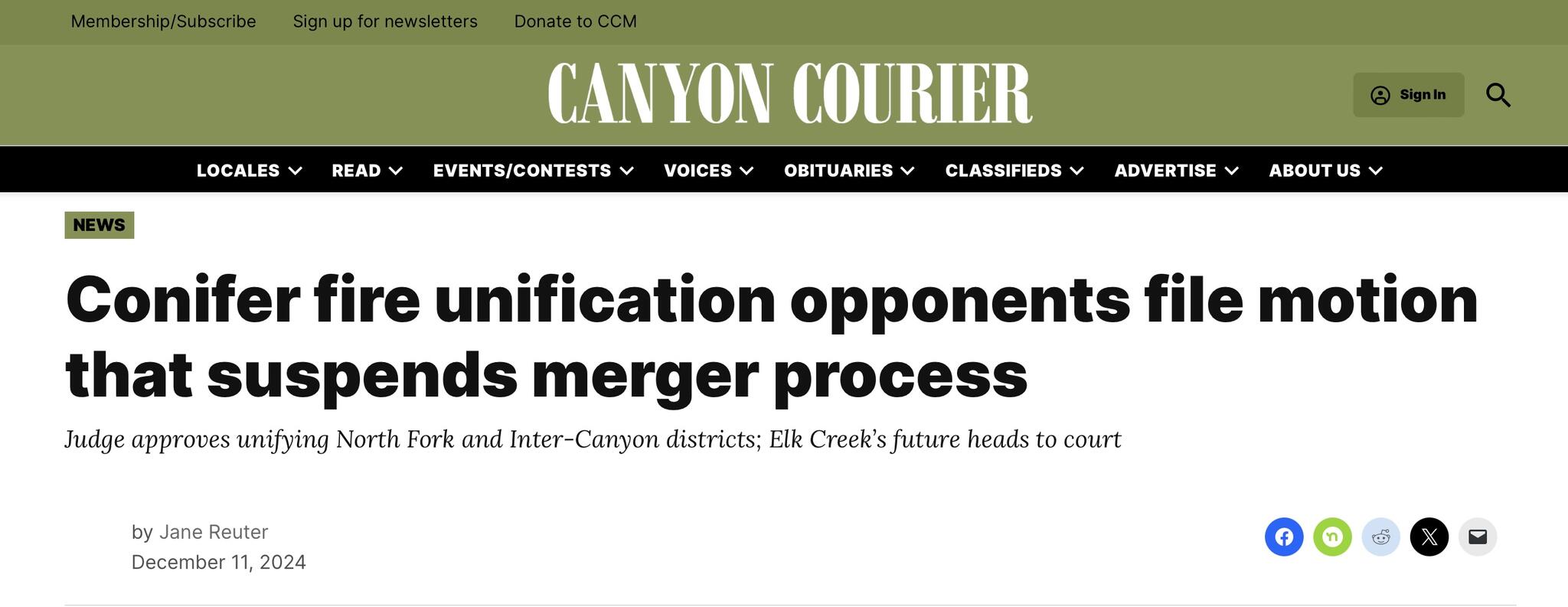 “Inter-Canyon is no longer,” said Skip Shirlaw, who’s served as Inter ...