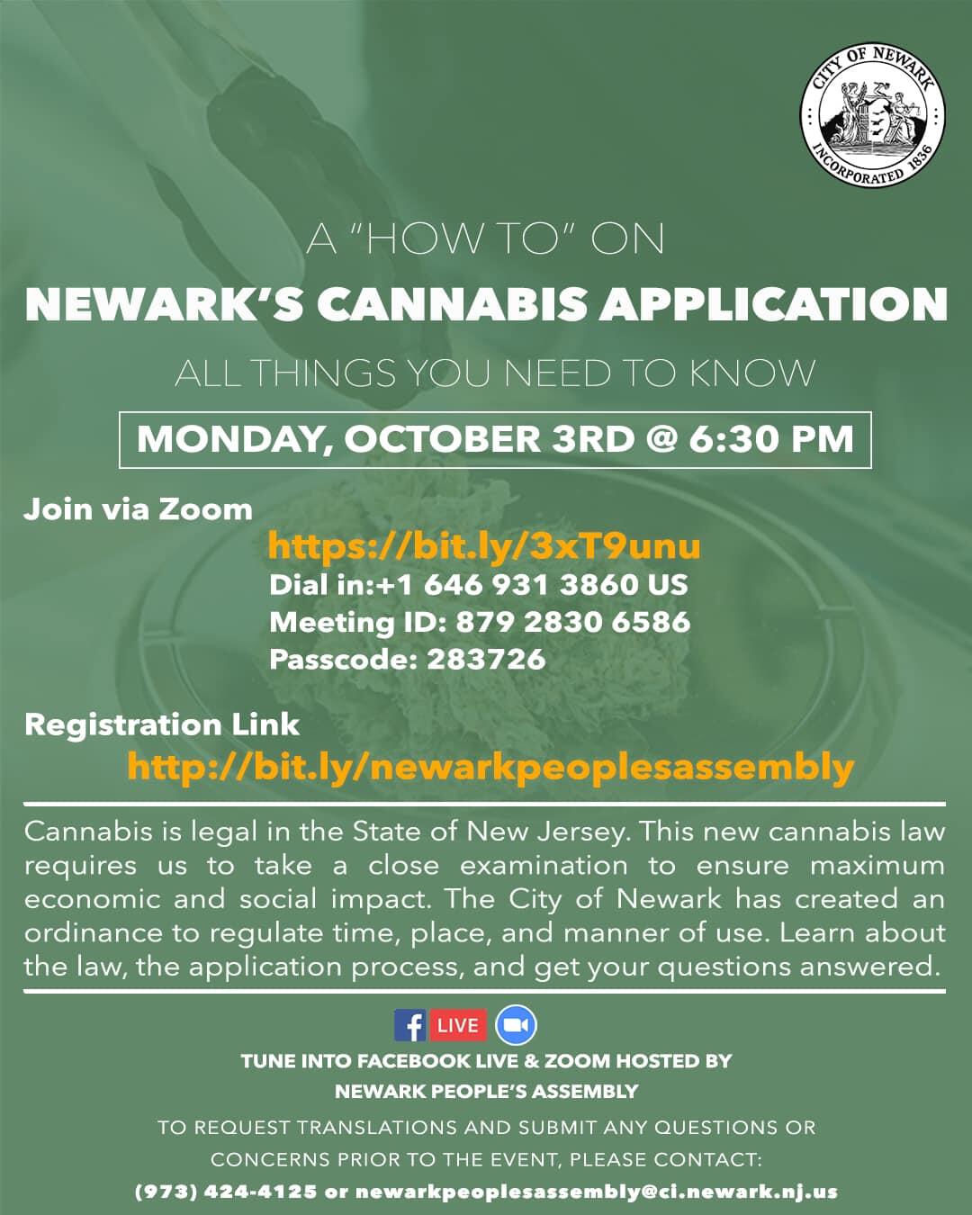 A "HOW TO" ON NEWARK'S CANNABIS APPLICATION ALL THINGS YOU NEED TO KNOW ...