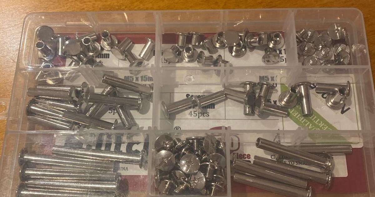 120 pcs various sizes Chicago screw post kit for Free in Washington, DC ...