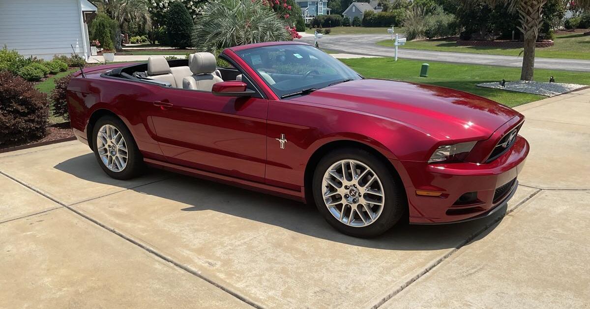 For sale - 2014 Ruby Red Metallic Ford Mustang Convertible for $14000 ...
