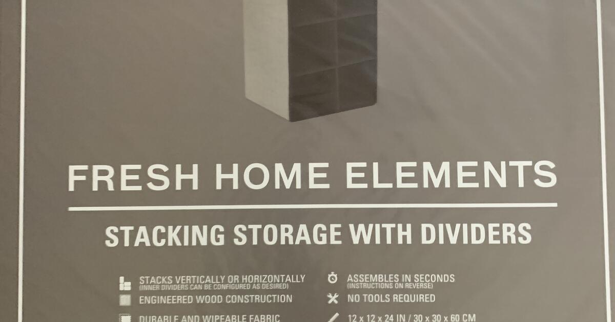 Fresh Home Elements Stacking Storage with Dividers - 2 for $20 in San ...