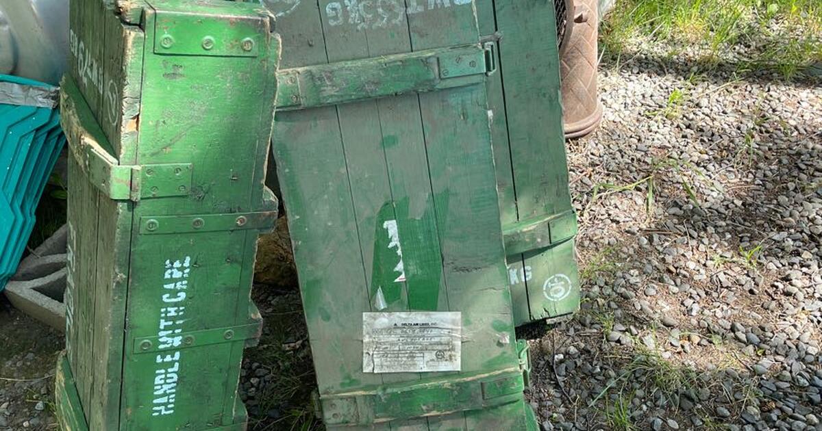 Vintage Artillery Boxes $ Halogen Light for $20 in Anchorage, AK | For ...