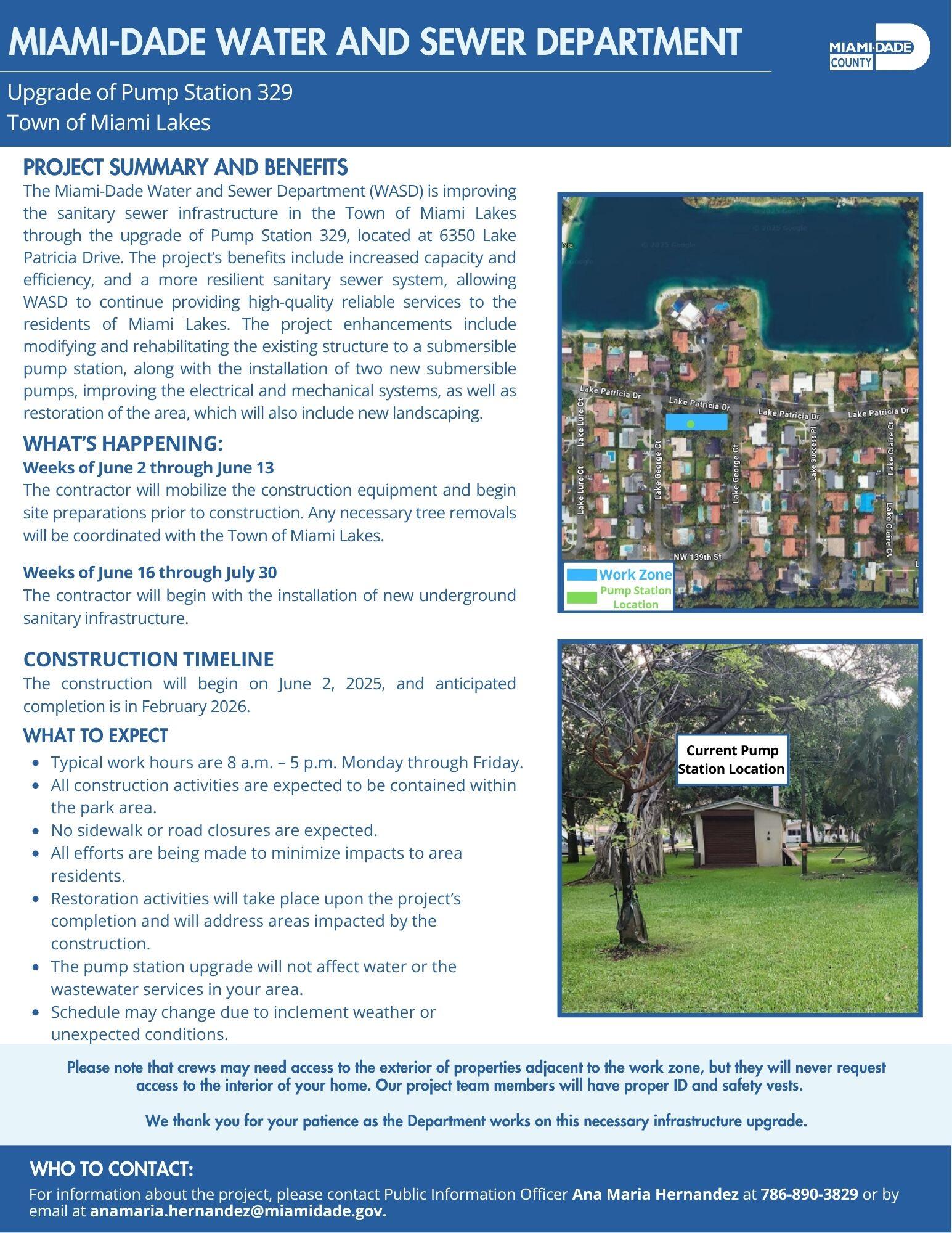 The Miami-Dade Water and Sewer Department (WASD) is improving the ...