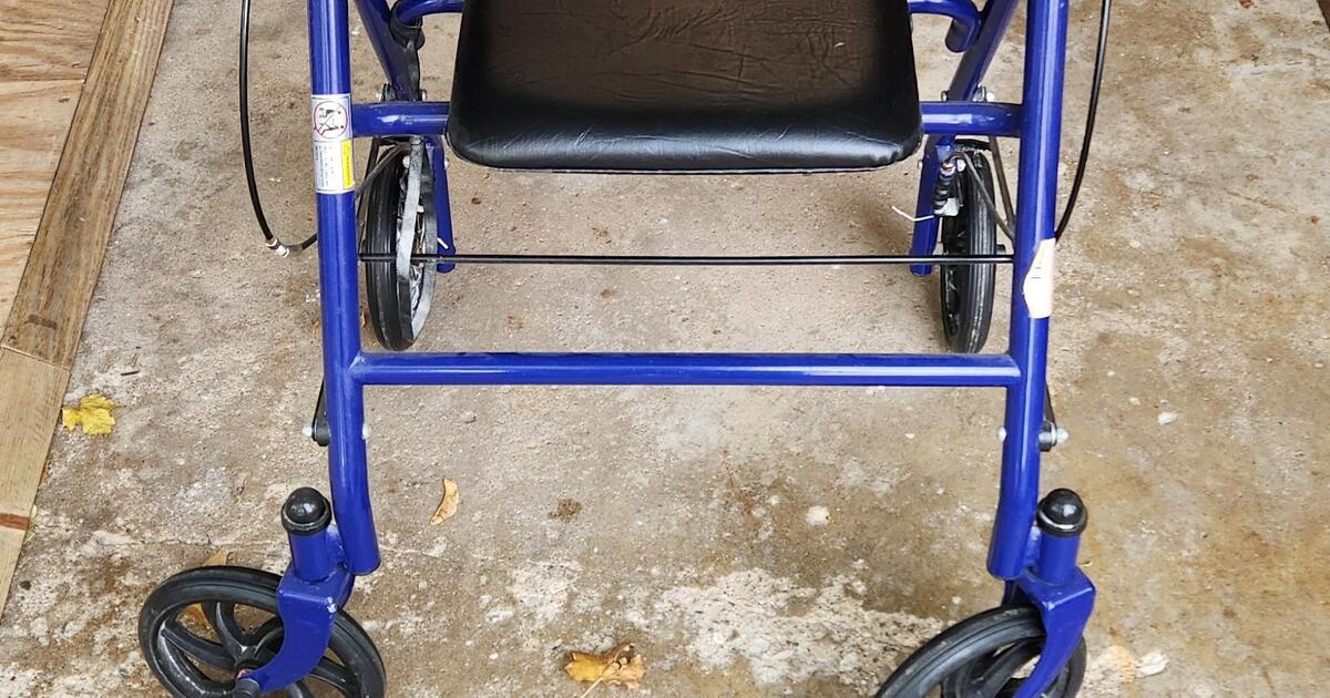 Blue Walker with Seat for $50 in Milwaukee, WI | For Sale & Free — Nextdoor