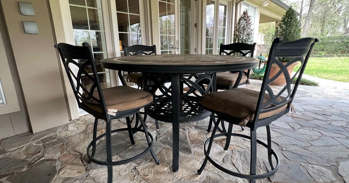 Outdoor patio table and chairs for $600 in Houston, TX | For Sale ...