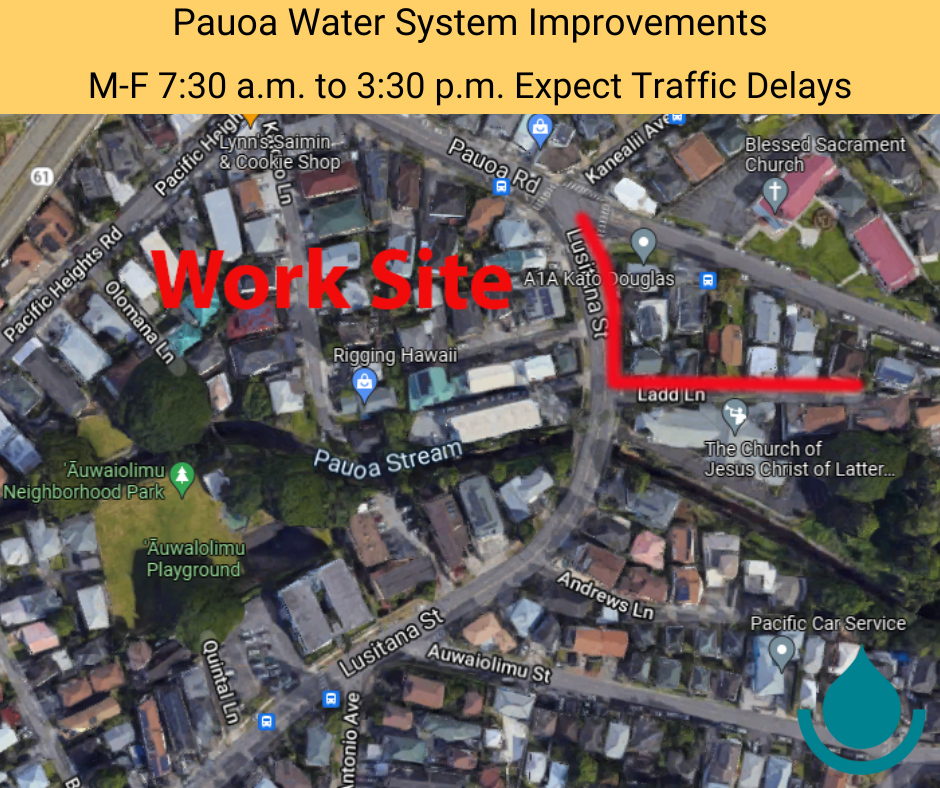 Pauoa Water System Improvements Project (Honolulu Board of Water Supply ...