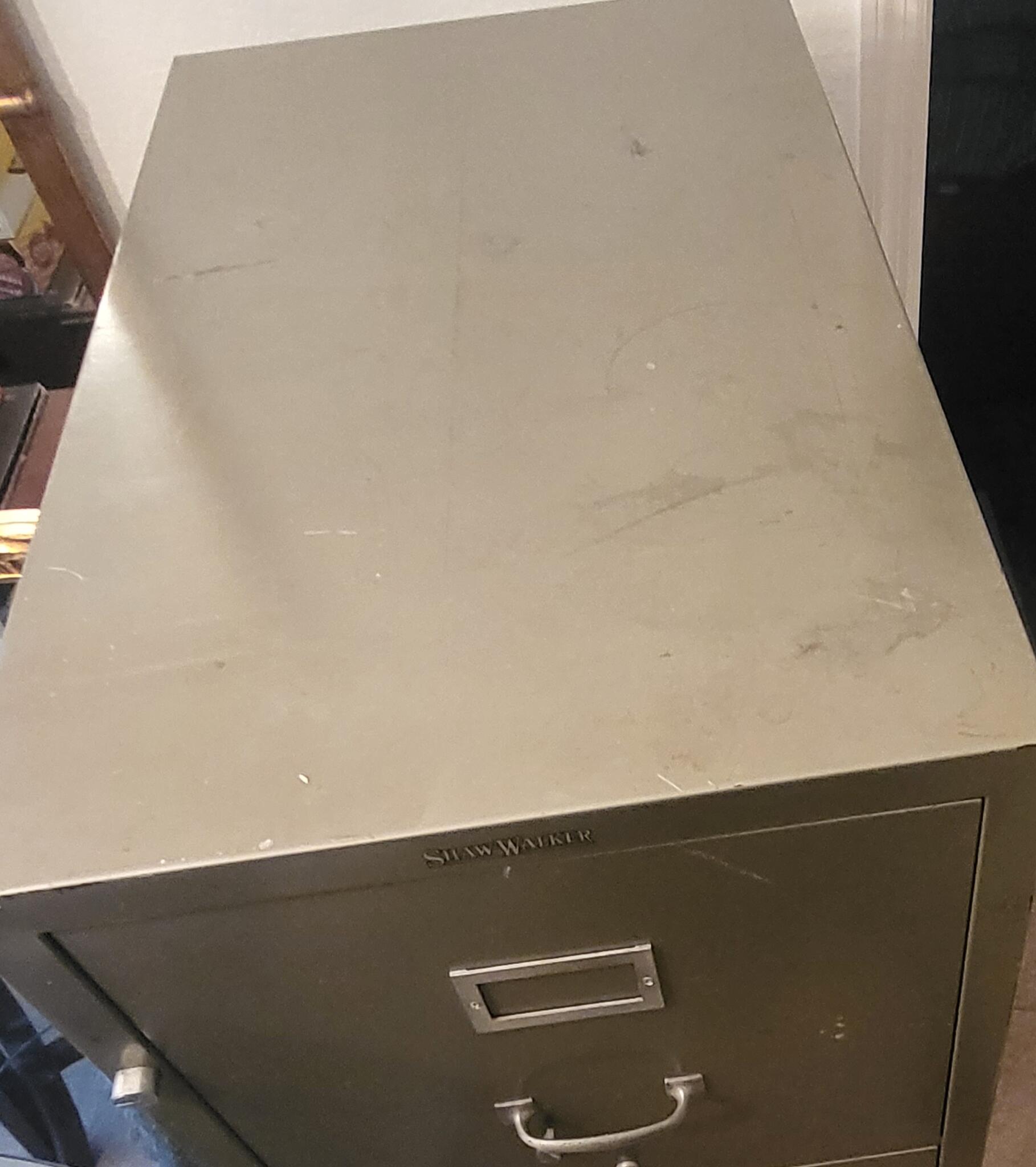 Vintage Shaw Walker Fireproof File Cabinet | Cabinets Matttroy