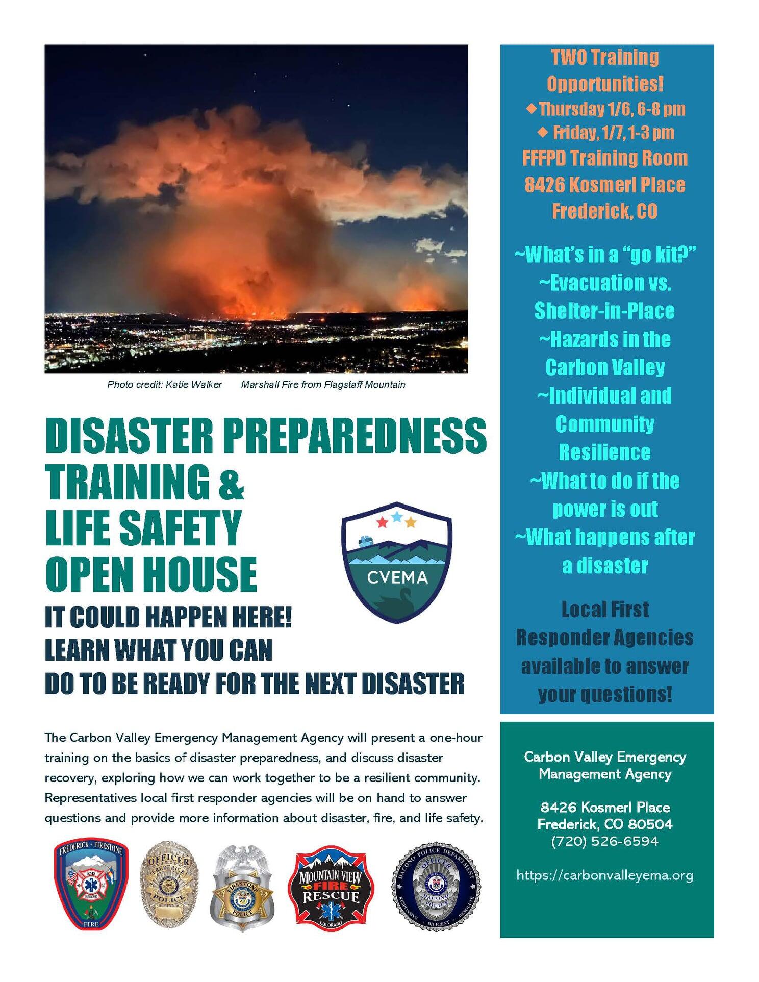Disaster Preparedness Training & Life Safety Open House (Frederick ...