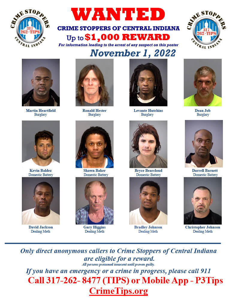 IMPD North District Crime Watch - WANTED Poster - November 2022 ...