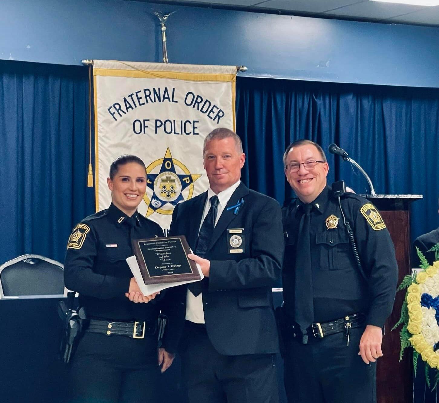 Congratulations Sergeant Jessica DeLage on receiving the Fraternal ...