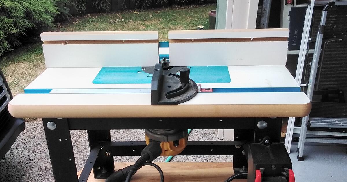 Rockler Benchtop Router Table w/Dewalt DW616 Router for $85 in Tigard ...
