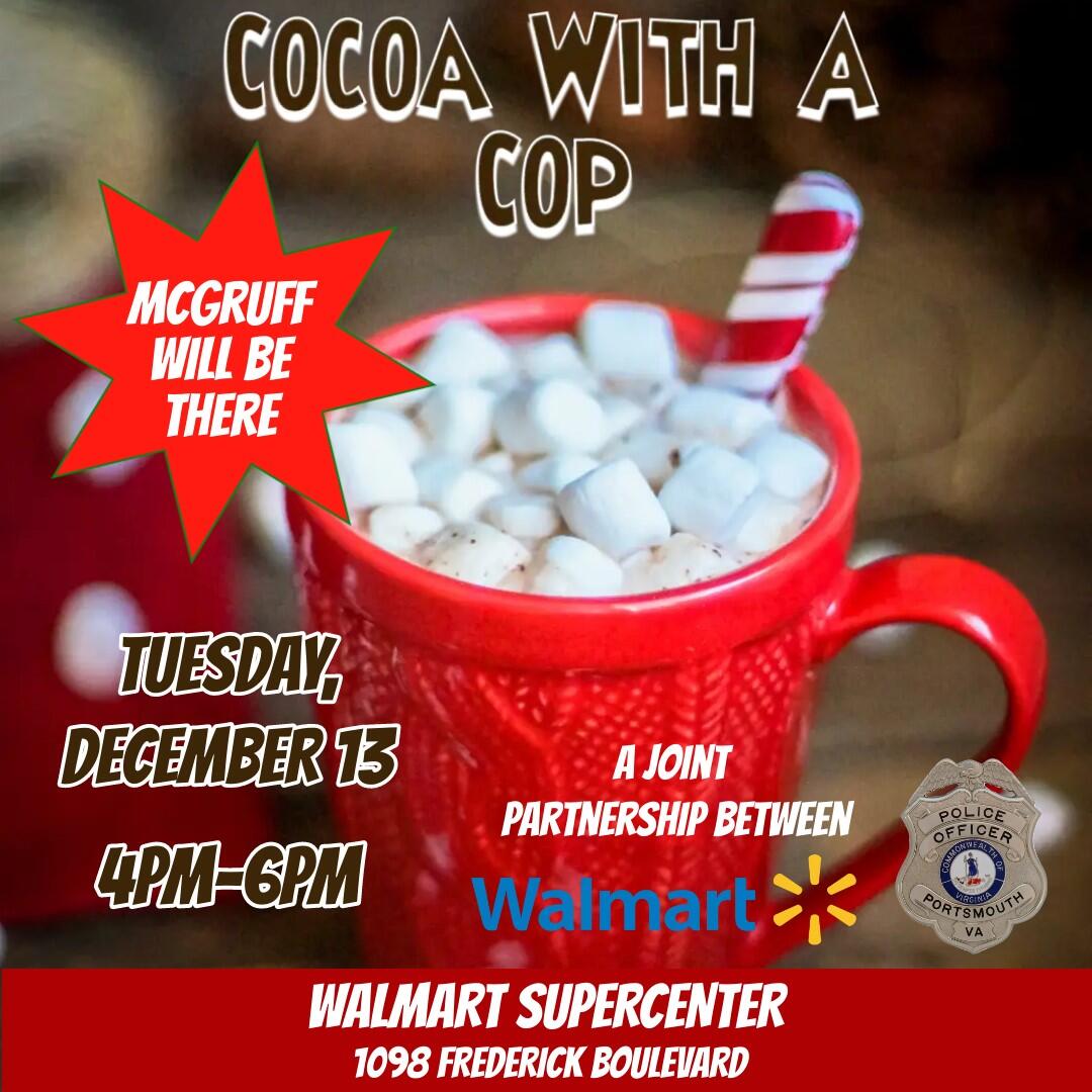 Cocoa with a Cop - December 13 - 4:00 p.m. - 6:00 p.m. - 1098 Frederick ...