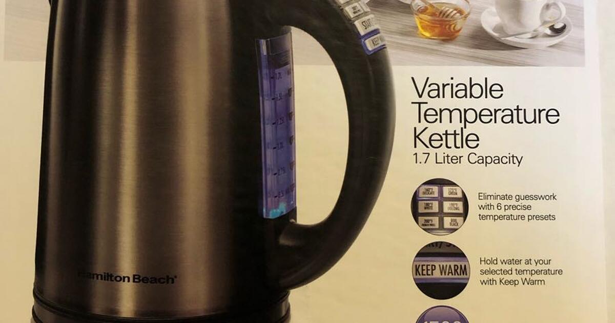 Variable Temp Electric Kettle, new unopened for $10 in Chattanooga, TN ...
