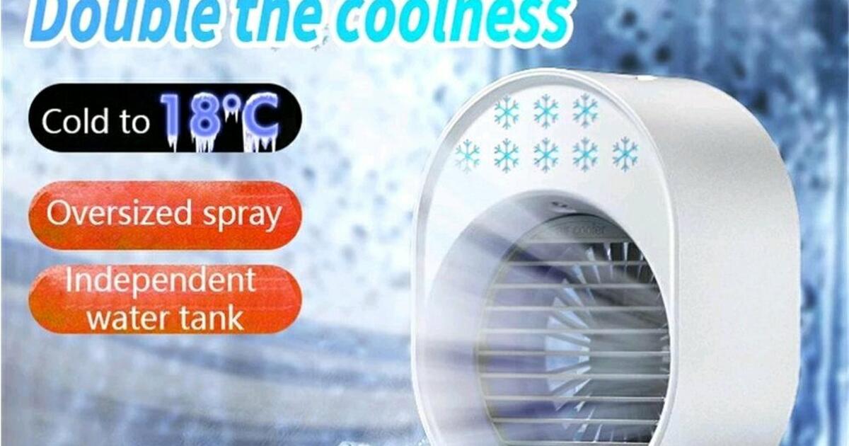 Portable Mini Air Fan, Personal Evaporative Air Mister with Colorful ...
