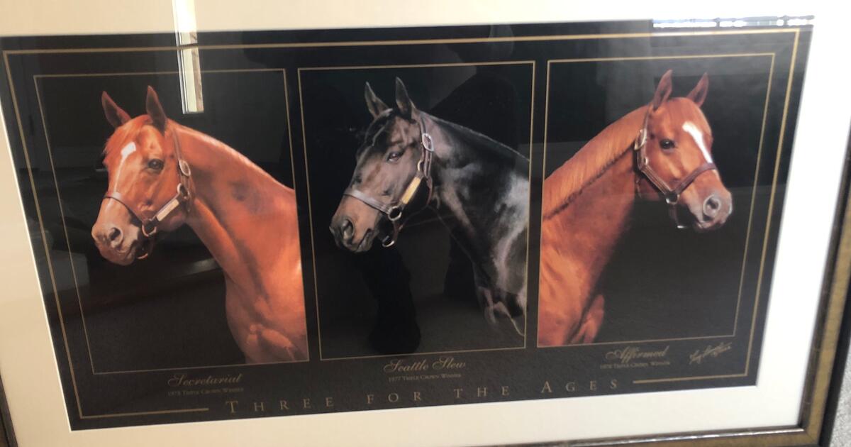 Framed poster of the triple Crown winners: for $75 in West Chester, PA ...