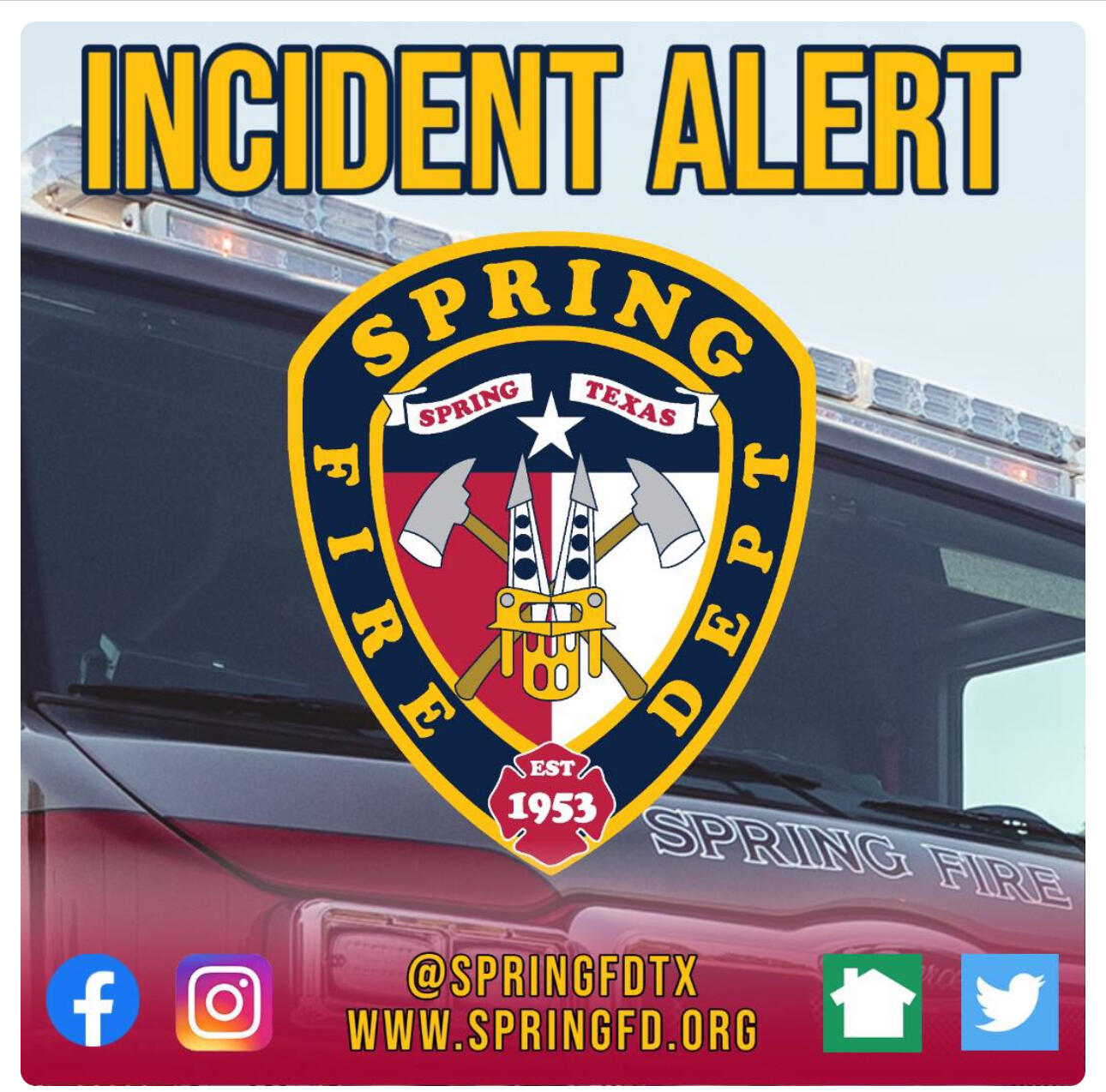 Traffic is shut down in both directions on Spring Stuebner at Fern Lacy ...