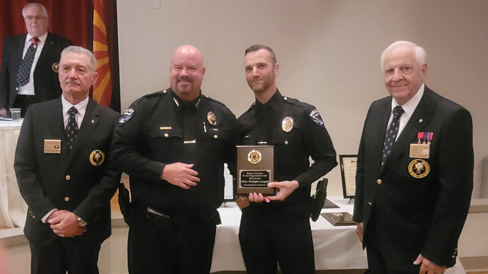 Officer Chris Campbell receives Knights of Columbus 2022 First ...