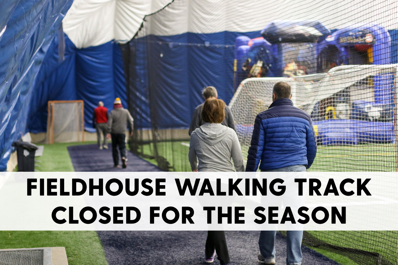 The Fieldhouse walking track in the dome at the Plymouth Community ...